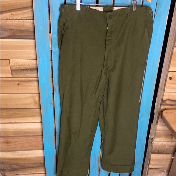 Vintage | Pants | Vintage Us Army M951 Wool Olive Green Pants Regular ...